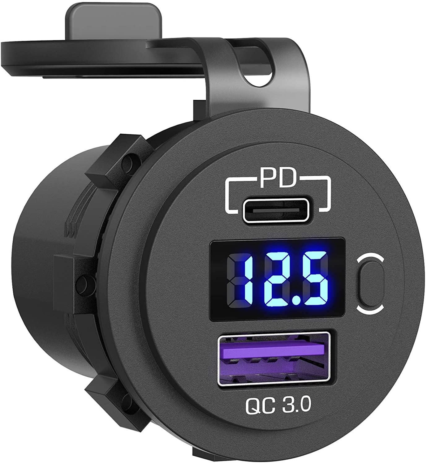 LED Voltmeter Car Charger Waterproof Dual USB Car Charger With LED ...
