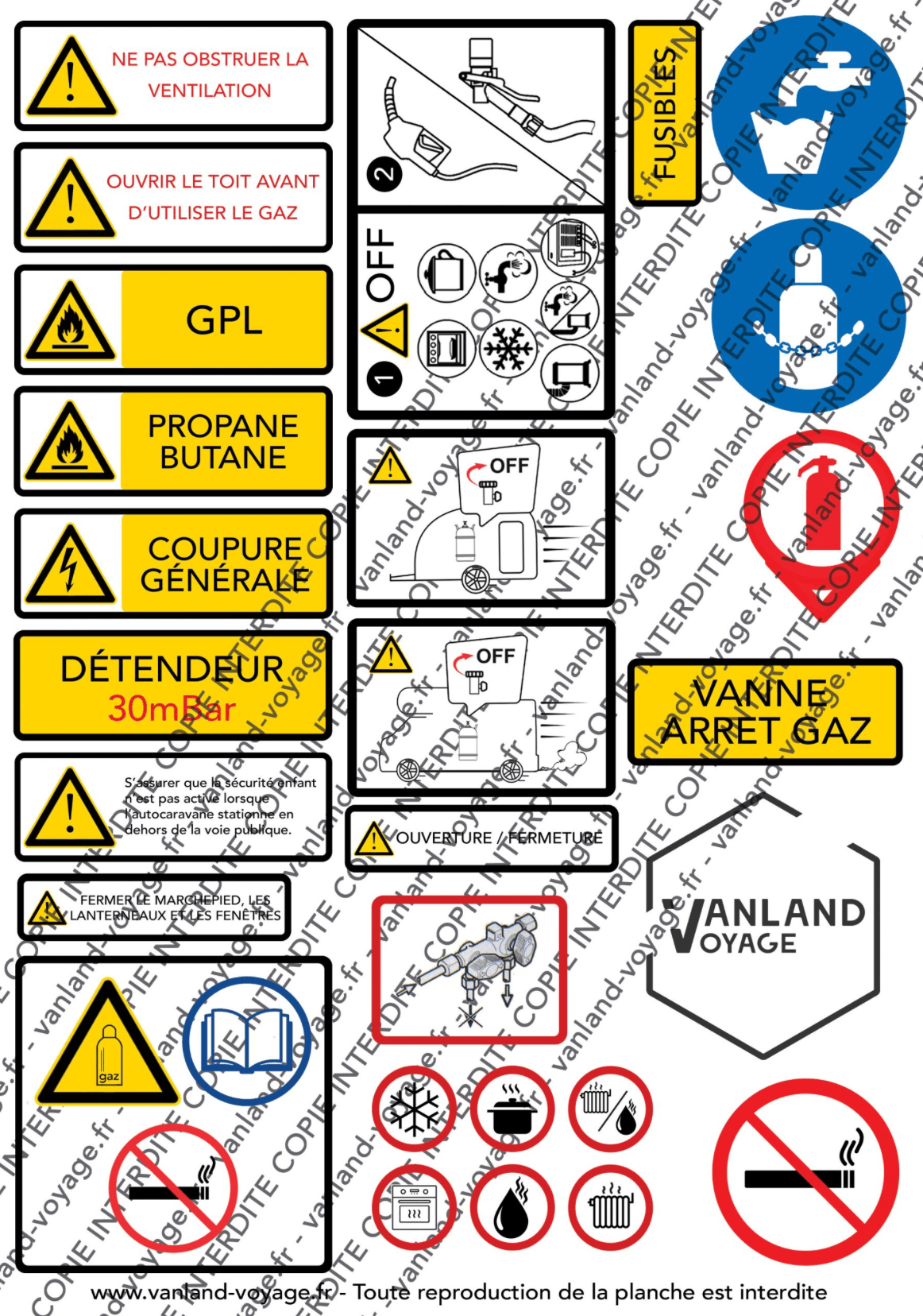 Pack complet – 27x Stickers homologation VASP – Vendeur partenaire ...